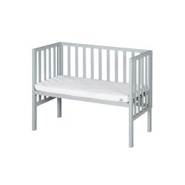 Roba Beistellbett safe asleep 2in1 taupe/grau h&ouml;henverstellbar Komplettset | Gr.: onesize