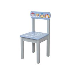 Roba Paw Patrol Kinderstuhl, Holz Grau/Blau, ab 18 Mon., mit Helden-Motiv | Gr.: onesize