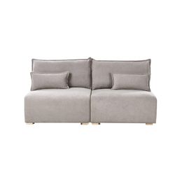 Beliani Modulsofa NERBO in Grau - (W) 200 x (H) 97 x (L) 106 cm | Gr.: onesize