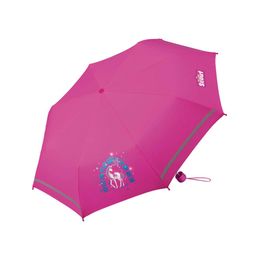Scout Kinder-Taschenschirm Regenschrim mit reflektierenden Streifen Lilac Unicorn pink | Gr.: onesize