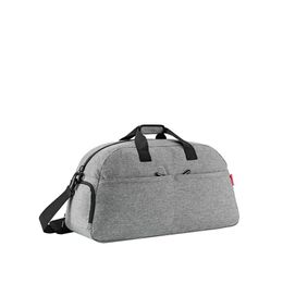 Reisenthel travelling overnighter plus - Reisetasche (herringbone dark blue) in twist silver | Gr.: onesize
