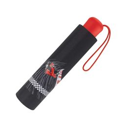 Scout Kinder-Taschenschirm Regenschirm mit reflektierenden Streifen Red Racer schwarz | Gr.: onesize