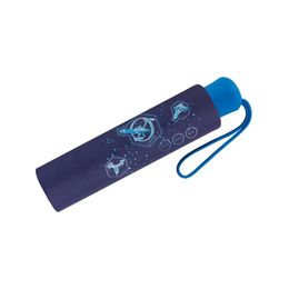 Scout Kinder-Taschenschirm Regenschirm mit reflektierenden Streifen Nebula blau | Gr.: onesize