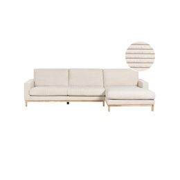 Beliani Ecksofa SIGGARD in Beige/Braun - (W) 321 x (H) 92 x (L) 168 cm | Gr.: onesize