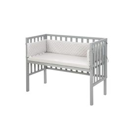 Beistellbett 2in1 Roba Style + Matratze, Nestchen & Barriere, h&ouml;henverstellbar | Gr.: onesize