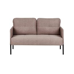Beliani 2-Sitzer Sofa LAHTI in Braun/Schwarz - (W) 124 x (H) 70 x (L) 70 cm | Gr.: onesize