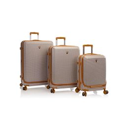 Heys EZ Fashion 4 Rollen Kofferset 3-teilig mit Dehnfalte in brown houndstooth | Gr.: onesize