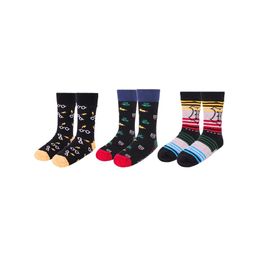 Cerda 3er - Pack Socken Harry Potter Geschenkset Gr. 38-45 in Schwarz | Gr.: onesize