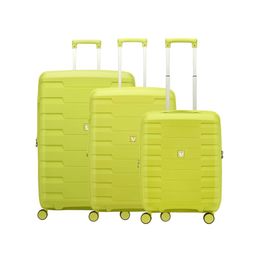 Roncato Skyline 2.0 - 4-Rollen-Trolley-Set 3tlg. (radiant red) in cyber lime | Gr.: onesize