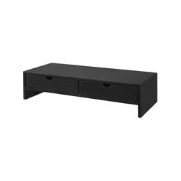 sobuy Monitorst&auml;nder in Schwarz - (B)47 x (H)11 x (T)18cm | Gr.: onesize