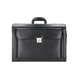 Alassio Pilotenkoffer Leder 49 cm Laptopfach in schwarz | Gr.: onesize
