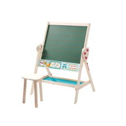 Roba Wandelbares Tafel- & Sitz-Set f&uuml;r Kinder, Tisch-Stuhl-Kombi, Holz natur | Gr.: onesize