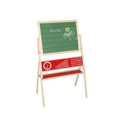 Roba Kindertafel Holz natur &ndash; drehbare Standtafel, magnetisch & liniert | Gr.: onesize