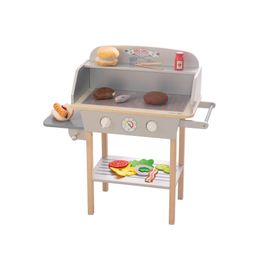 Roba BBQ Grill aus Holz mit 14-tlg. Stoffzubeh&ouml;r Spielzeug-Barbecue | Gr.: onesize