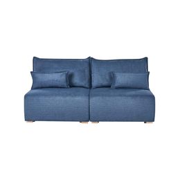 Beliani Modulsofa NERBO in Blau - (W) 200 x (H) 97 x (L) 106 cm | Gr.: onesize