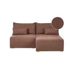 Beliani Modulsofa NERBO in Braun - (W) 200 x (H) 97 x (L) 154 cm | Gr.: onesize