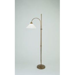 Licht-Erlebnisse Stehlampe (B)30 x (H)160 cm in Berliner Messing Wei&szlig; | Gr.: onesize