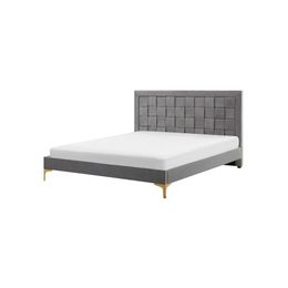 Beliani Doppelbett LIMOUX in Grau - (W) 147 x (H) 97 x (L) 213 cm | Gr.: onesize
