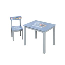 Roba Paw Patrol Sitzgruppe, Holz, Grau/Blau, Tisch & Stuhl, ab 18 Monaten | Gr.: onesize