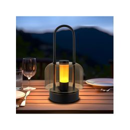 ZMH Tischleuchte LED in schwarz Tragbar 2000mAh Kabellos Nachtlampe Touch Dimmbar | Gr.: onesize