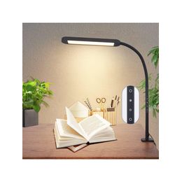 ZMH Tischleuchte LED in schwarz Flexibel Klemmleuchte 3000-6500K dimmbar 11W | Gr.: onesize