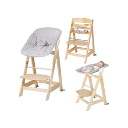 Treppenhochstuhl 'Born Up' Set 2in1 - 'Roba Style grau' - mit Liegefunktion | Gr.: onesize