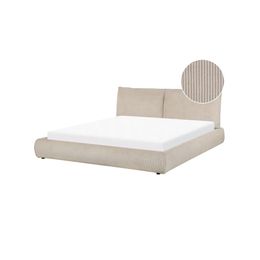 Beliani Doppelbett VINAY in Beige - (W) 196 x (H) 90 x (L) 233 cm | Gr.: onesize
