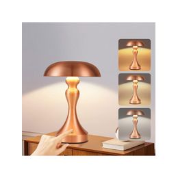 ZMH Tischleuchte LED in r&ouml;tliches Bronze 1800 mAh Touch Dimmbar | Gr.: onesize