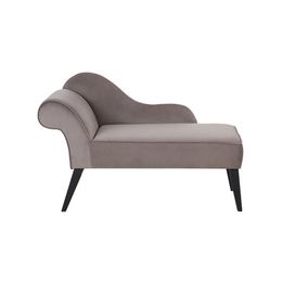 Beliani Chaiselongue BIARRITZ in Grau - (W) 118 x (H) 77 x (L) 60 cm | Gr.: onesize