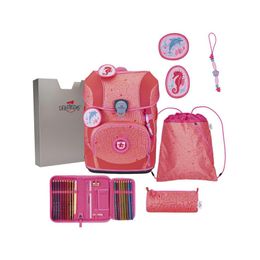 DerDieDas Schulranzen Set 5-tlg. ErgoFlex Tiny Superflash Coral Reef in koralle | Gr.: onesize