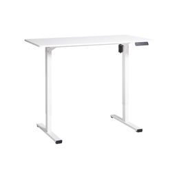 Beliani H&ouml;henverstellbarer Schreibtisch TAVARES in Wei&szlig; - (W) 120 x (H) 75 x (L) 60 cm | Gr.: onesize