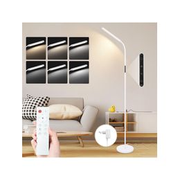 ZMH Stehlampe 137cm in wei&szlig; touch dimmbar Timer Bodenlampe | Gr.: onesize