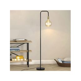 ZMH Stehlampe in gold E27 Vintage mit Fu&szlig;schalter H 157cm | Gr.: onesize