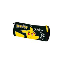 Pok&eacute;mon Pok&eacute;mon Pikachu Schlamperm&auml;ppchen rund f&uuml;r Kinder mit Rei&szlig;verschluss in Schwarz | Gr.: onesize