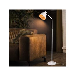 ZMH Stehlampe H 166cm in wei&szlig; 1-flammige E27 Vintage drehbar | Gr.: onesize