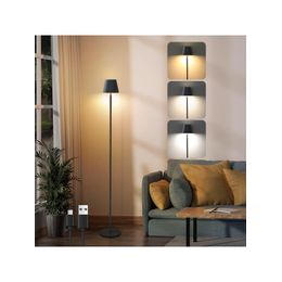 ZMH Stehlampe 125cm in schwarz 3000-6500K dimmbar 2W | Gr.: onesize