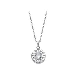 LOTUS SILVER Lotus Halskette 925 Sterling Silber ca. 42cm silber, wei&szlig; | Gr.: onesize
