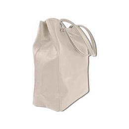 Toscanto Shopper, Schultertasche Leder beige ca. 28cm | Gr.: onesize