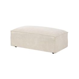 Beliani Ottomane HELLNAR in Beige - (W) 52 x (H) 39 x (L) 102 cm | Gr.: onesize