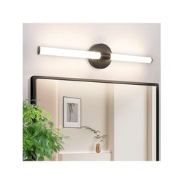 ZMH Spiegelleuchte in schwarz rund 4000K Neutralwei&szlig; 8W Badezimmerlampe IP44 L 60CM | Gr.: onesize