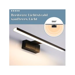 ZMH Spiegelleuchte in schwarz L 30CM Badezimmerlampe 4000K Neutralwei&szlig; 6W | Gr.: onesize