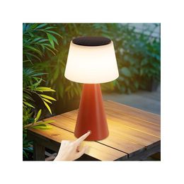 ZMH Tischleuchte LED in rot Solarenergie Touch Dimmbar 3600mhA Kabellos Akku | Gr.: onesize