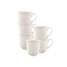 Villeroy & Boch Villeroy & Boch 6er Set Henkelbecher Manoir 300 ml in wei&szlig; | Gr.: onesize