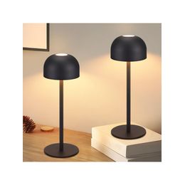 ZMH 2er-Set Tischleuchte LED in schwarz Touch Dimmbar Tragbare Kabellos | Gr.: onesize