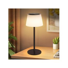 ZMH Tischleuchte LED kabllos Akku 3600mhA Touch Dimmbar in schwarz IP44 Modern | Gr.: onesize
