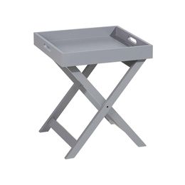 Beliani Beistelltisch CHESTER in Grau - (W) 40 x (H) 46 x (L) 40 cm | Gr.: onesize