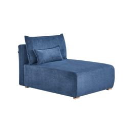 Beliani Sofaelement NERBO in Blau/Braun - (W) 100 x (H) 97 x (L) 154 cm | Gr.: onesize