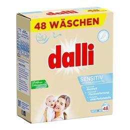 DALLI-WERKE sensitiv Vollwaschmittel-Pulver I Wei&szlig;e W&auml;sche | 48 Waschladungen | Gr.: onesize