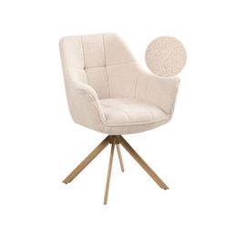Beliani Esszimmerstuhl HAYDEN in Beige/Braun - (W) 64 x (H) 85 x (L) 69 cm | Gr.: onesize