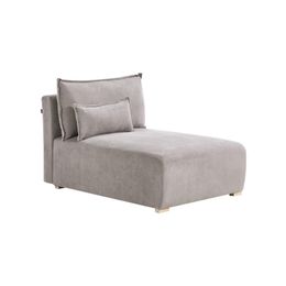 Beliani Sofaelement NERBO in Grau/Braun - (W) 100 x (H) 97 x (L) 154 cm | Gr.: onesize